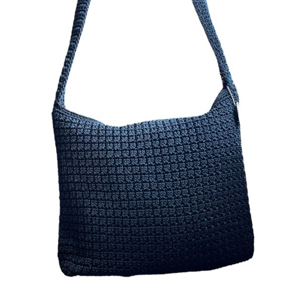 Talbots | Bags | Talbots Crochet Black Hobo Bag | Poshmark